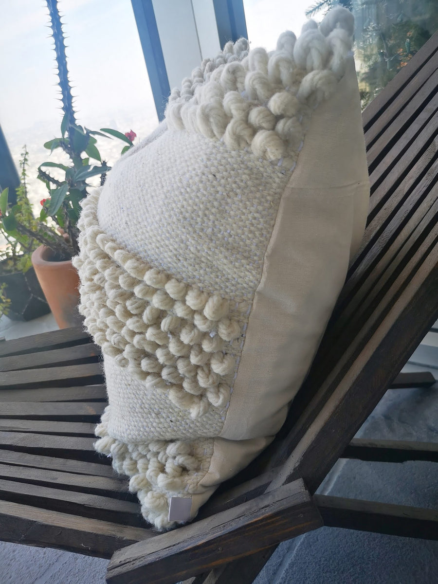 Funda cojín "Jessica" crudo – Casa Xuli